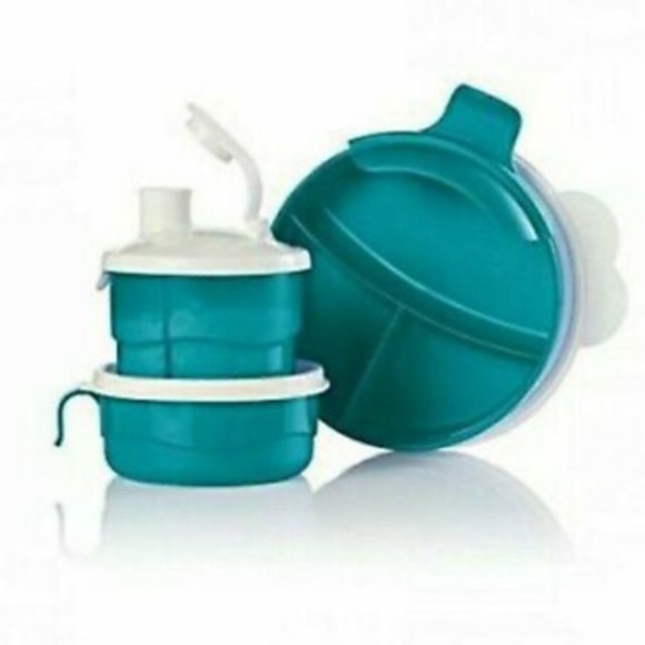 Tupperware | Kitchen | Tupperware Baby Stages Feeding Set 3pc Blue ...